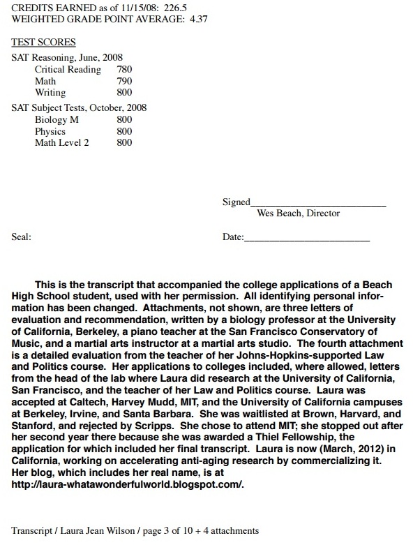 Writing Transcripts: Excerpt from "Forging Paths: Beyond Traditional ...